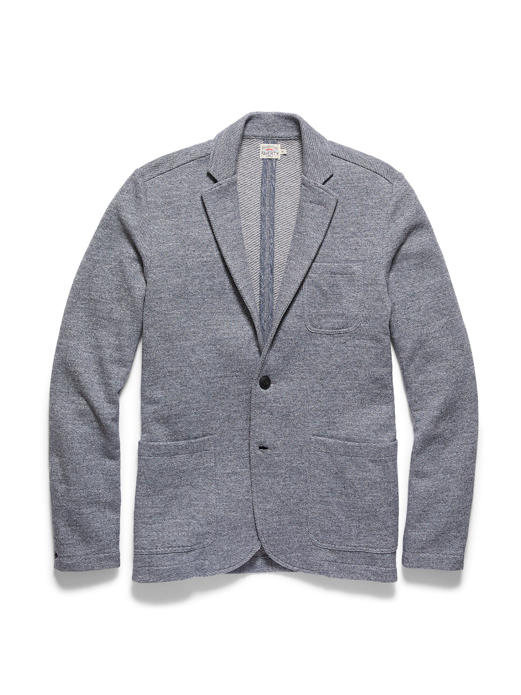 Inlet Knit Blazer - Medium Grey Melange | Faherty Brand