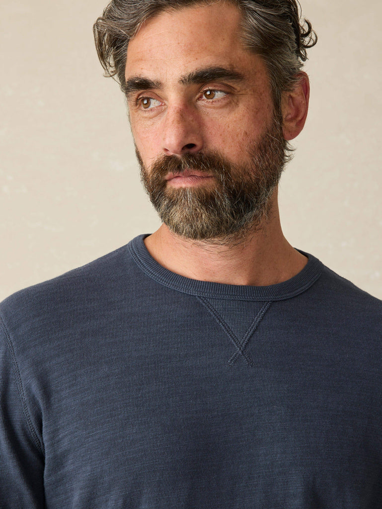 Sunwashed Slub Crew - Blue Nights | Faherty Brand