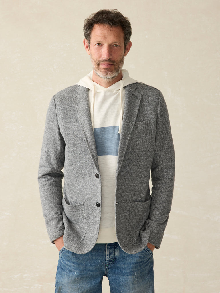 Inlet Knit Blazer - Heather Grey | Faherty Brand