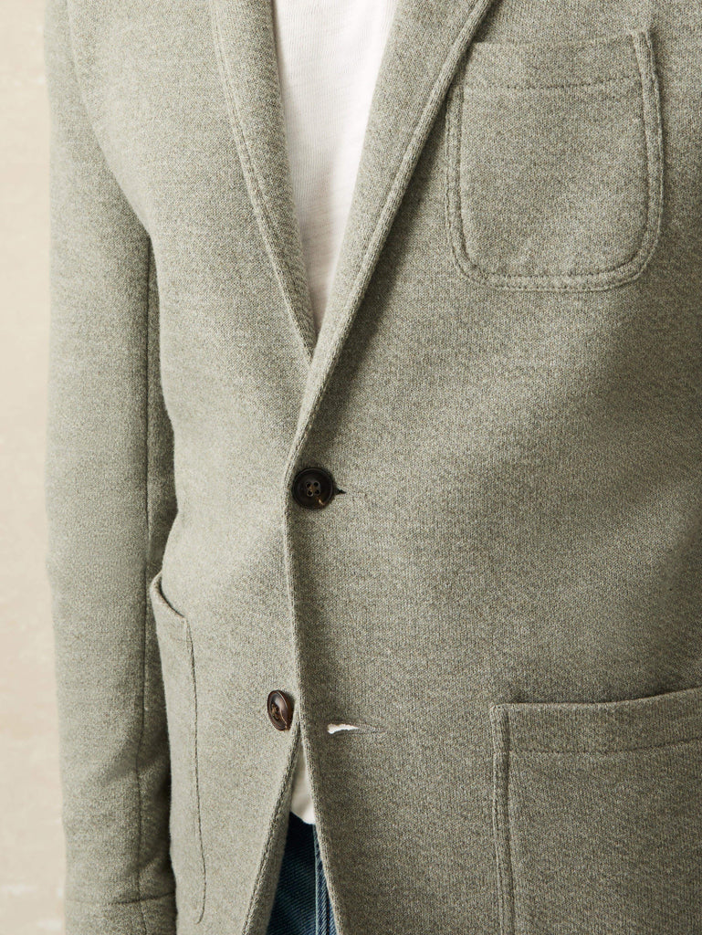 Inlet Knit Blazer - Olive Brush Melange | Faherty Brand