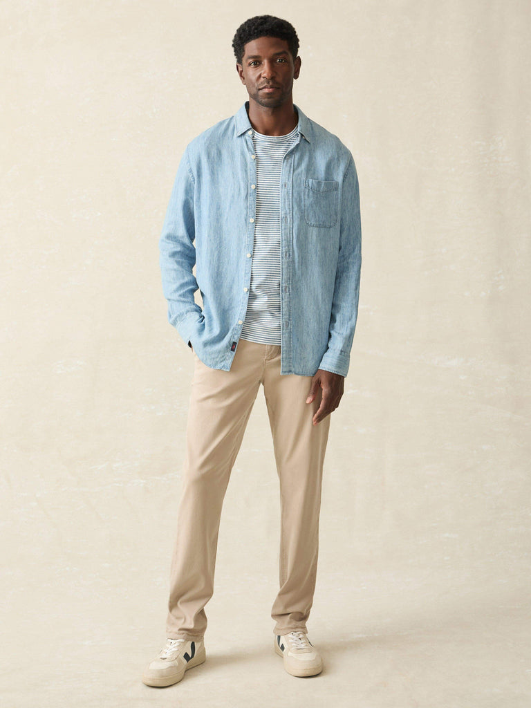 Tried & True Chambray Shirt - Vintage Indigo | Faherty Brand