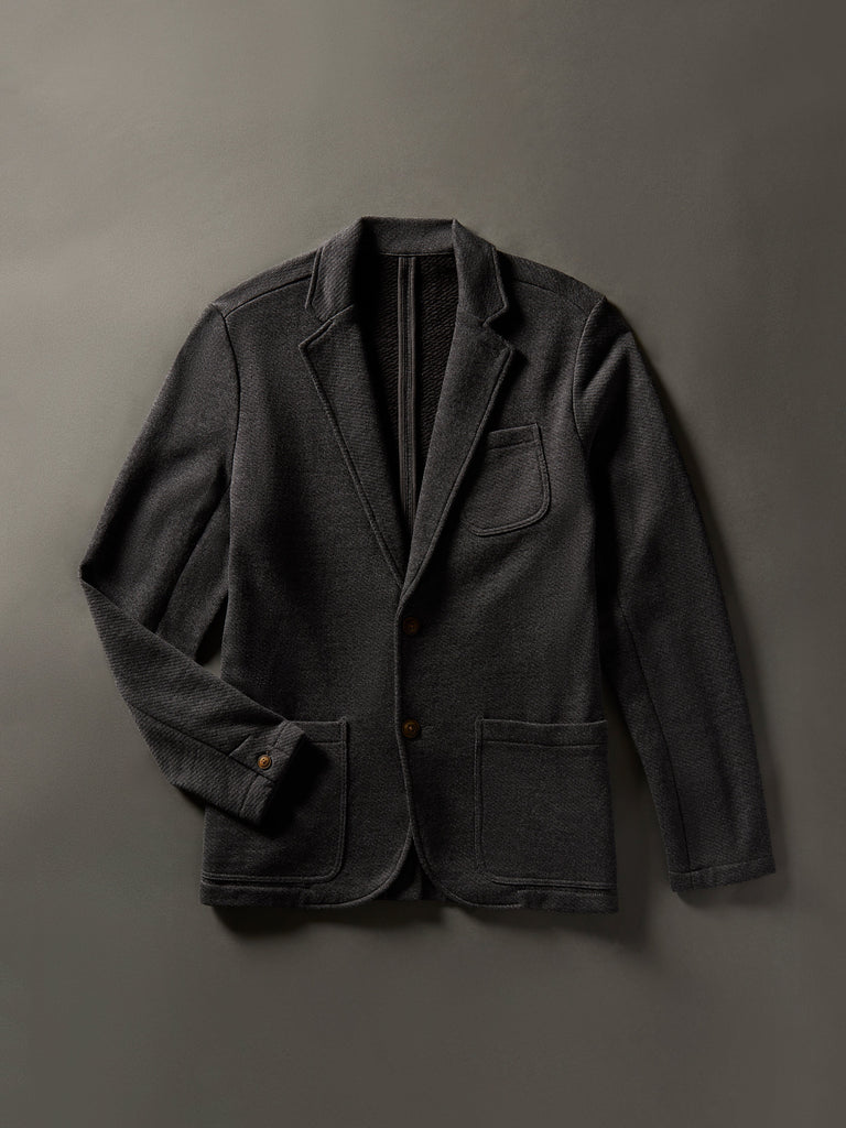 Inlet Knit Blazer - Black Sky Melange | Faherty Brand