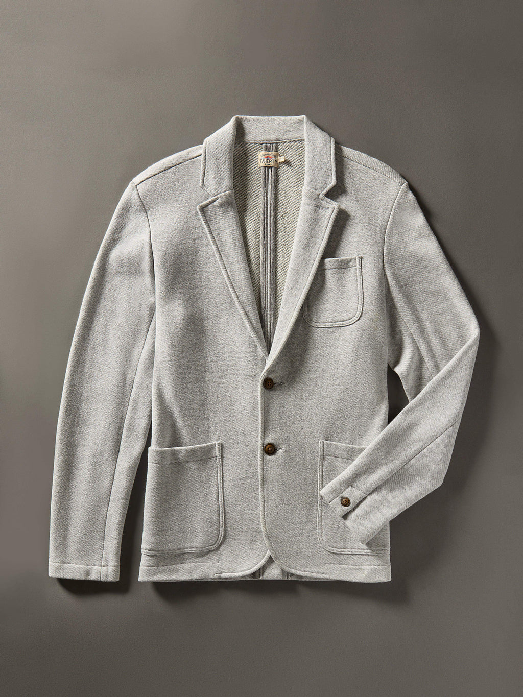 Inlet Knit Blazer (Tall) - Heather Grey | Faherty Brand