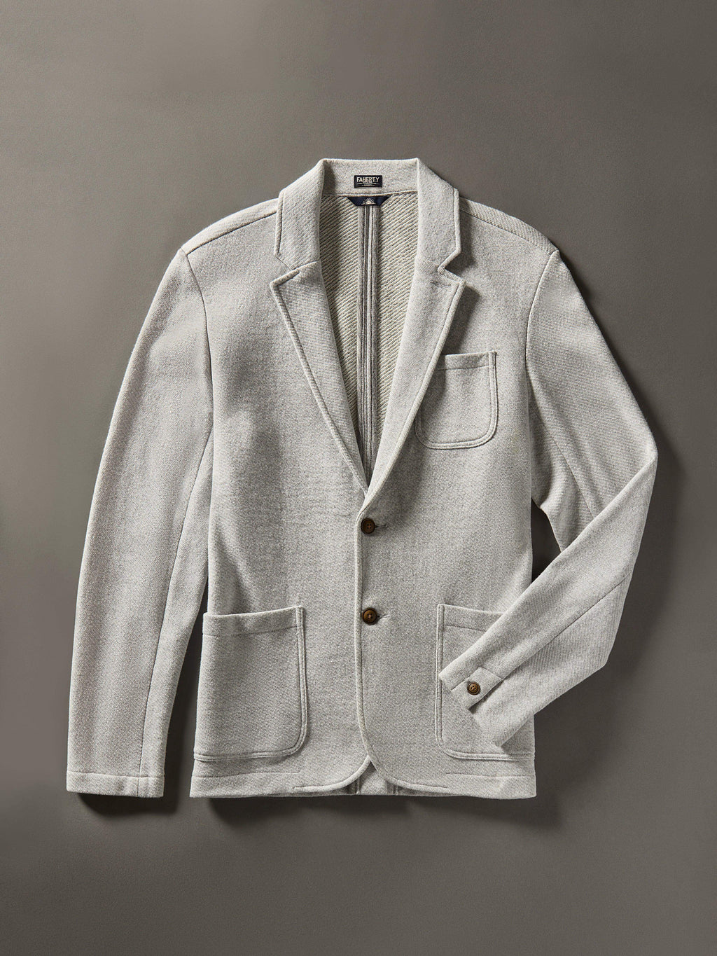 Inlet Knit Blazer - Heather Grey | Faherty Brand