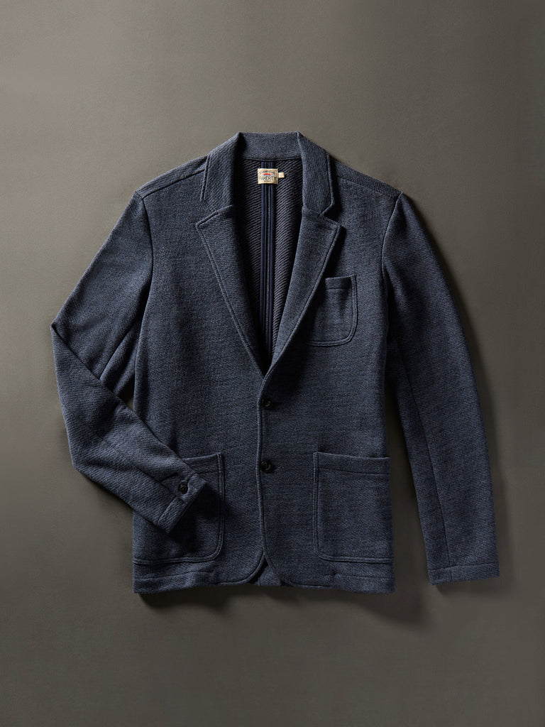 Inlet Knit Blazer - Deep Navy Melange | Faherty Brand