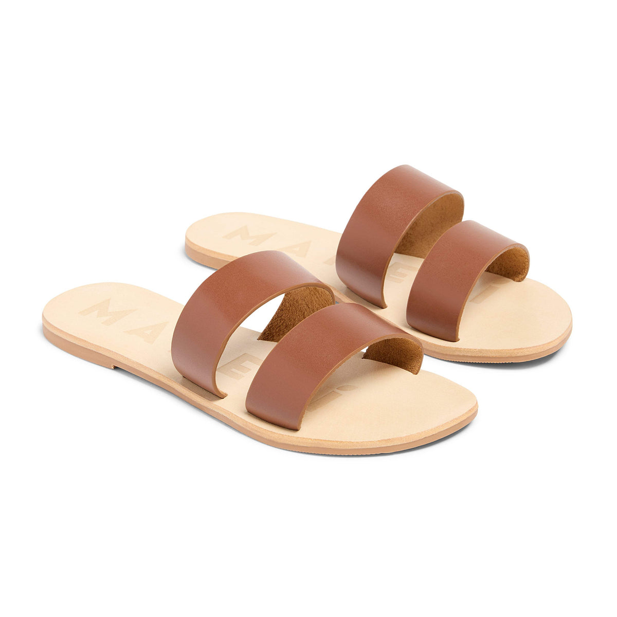 two strap plastic sandals