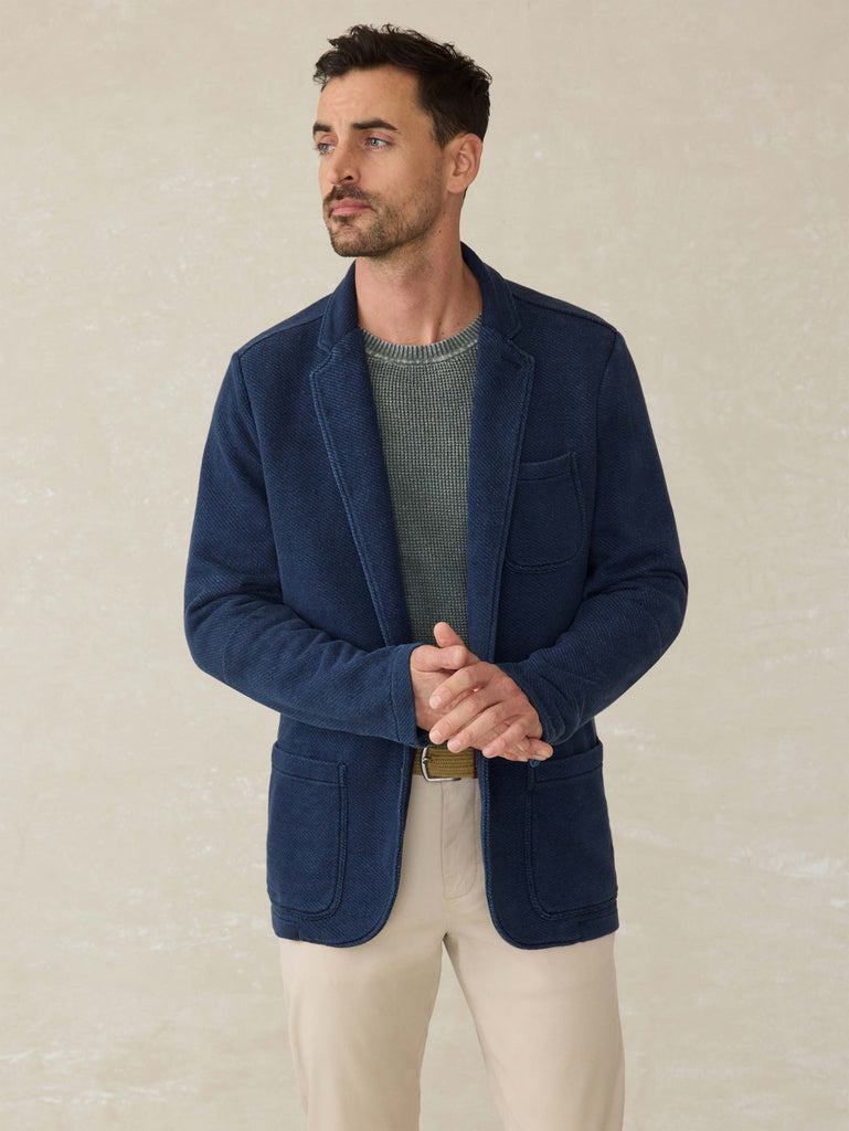 Inlet Knit Blazer - Hendricks Indigo Wash | Faherty Brand