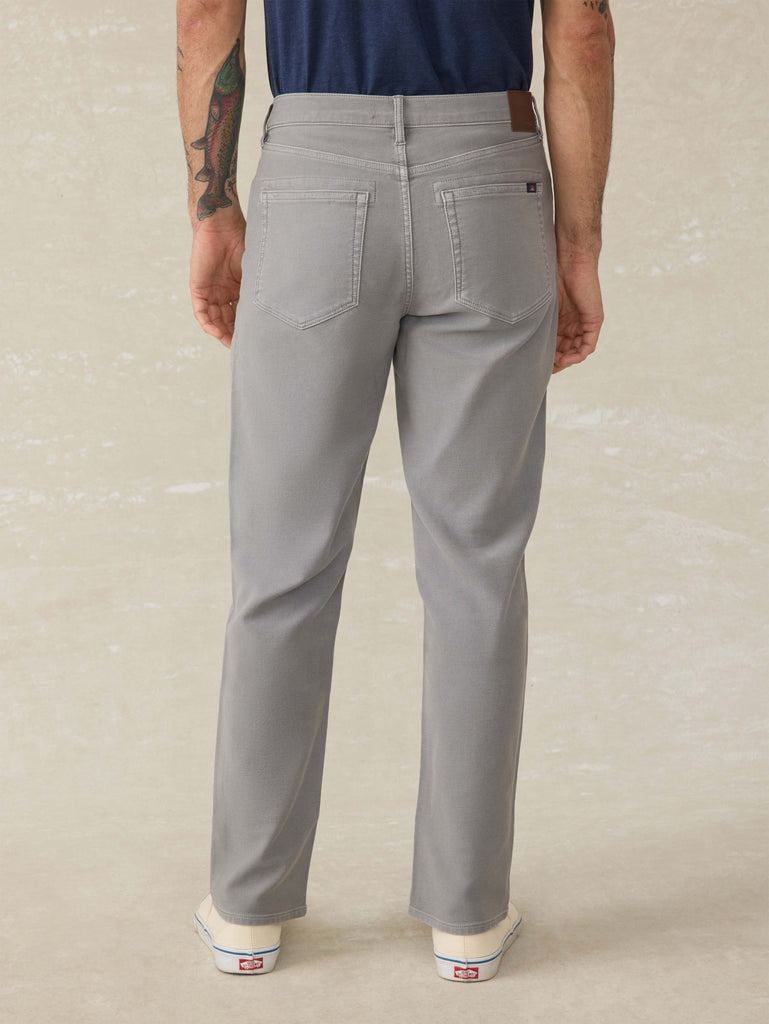 Stretch Terry 5-Pocket Pant - Iron | Faherty Brand