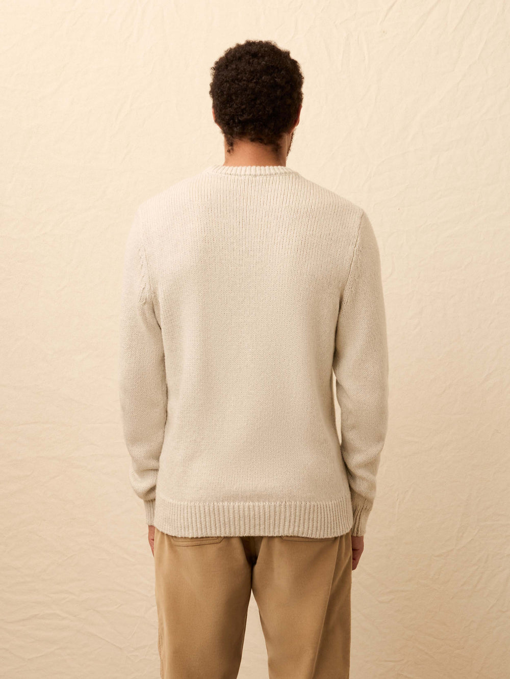 Heirloom Cotton Crewneck Sweater - Heather Grey