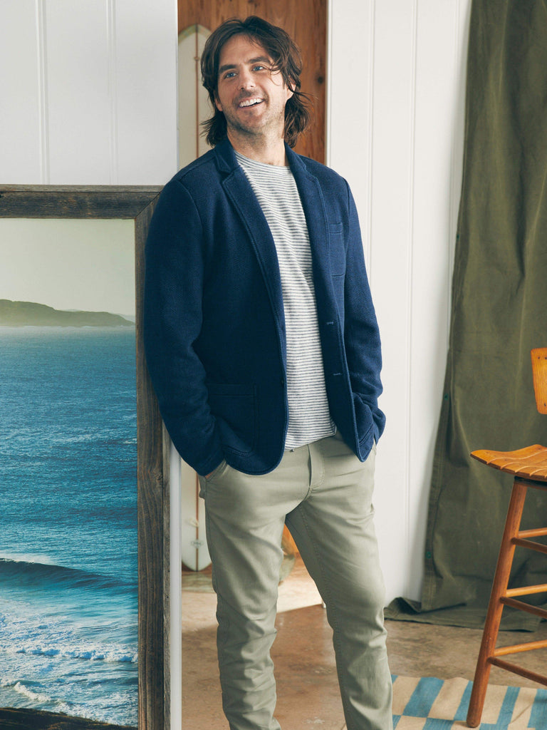 Inlet Knit Blazer - Hendricks Indigo Wash | Faherty Brand