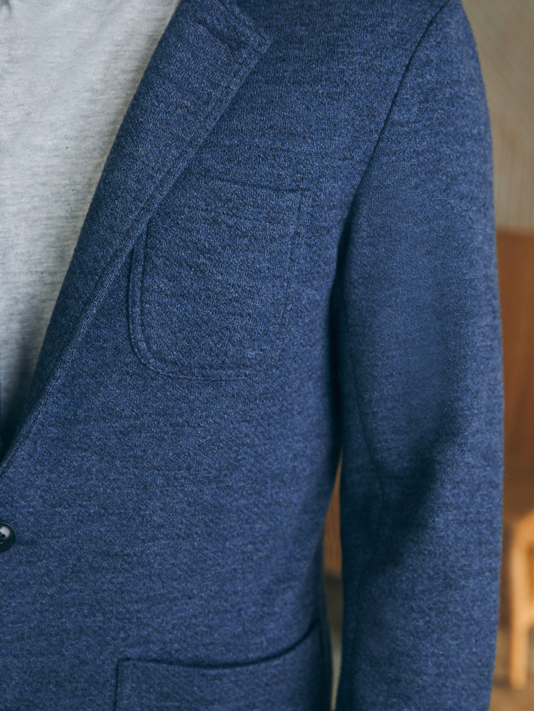 Inlet Knit Blazer (Tall) - Deep Navy Melange | Faherty Brand