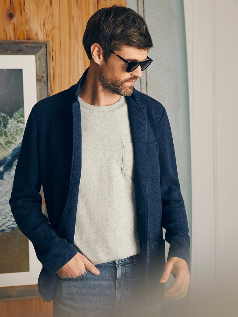 Inlet Knit Blazer - Hendricks Indigo Wash | Faherty Brand