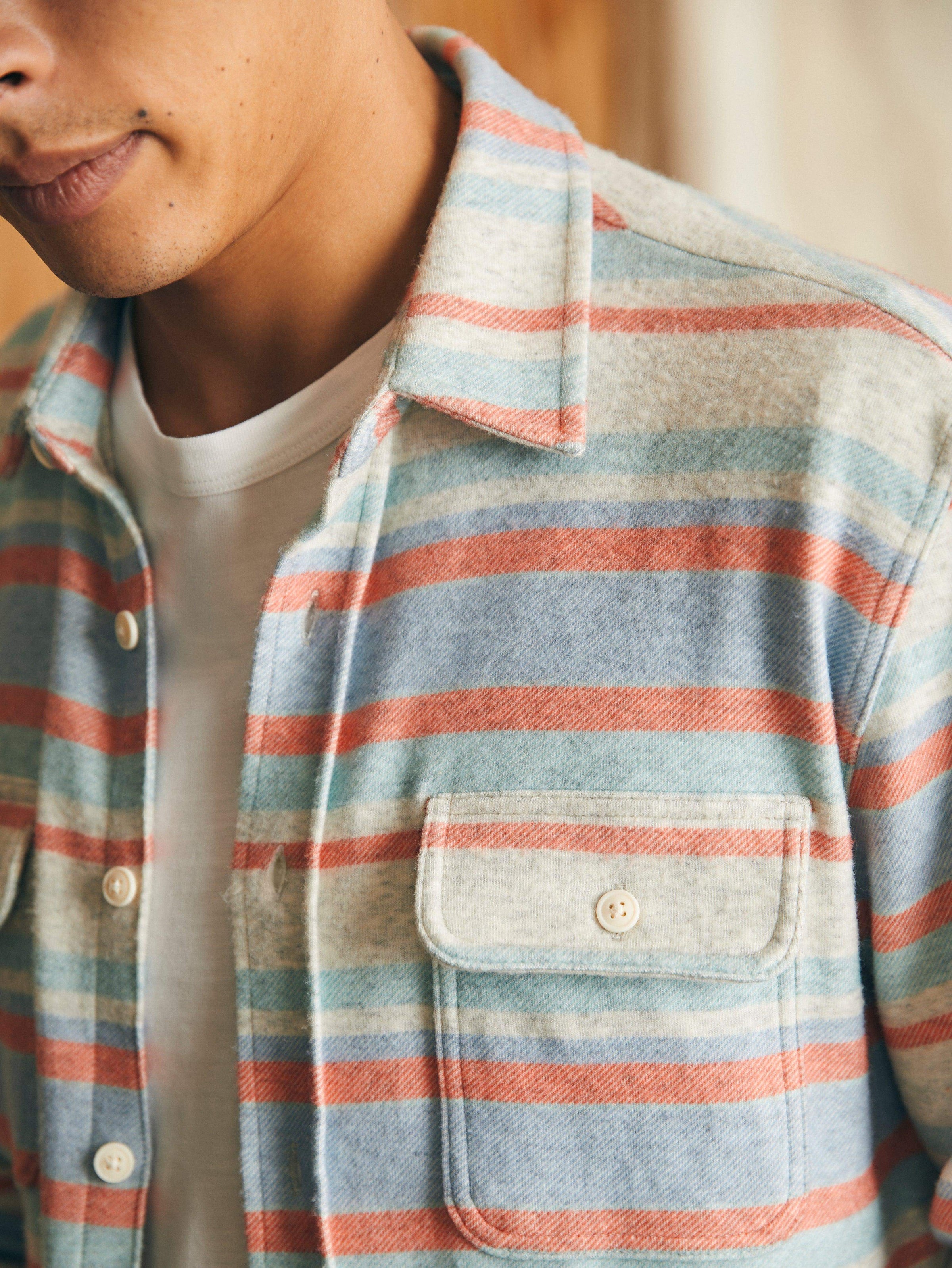 Legend™ Sweater Shirt (Tall) - Coral Reef Stripe