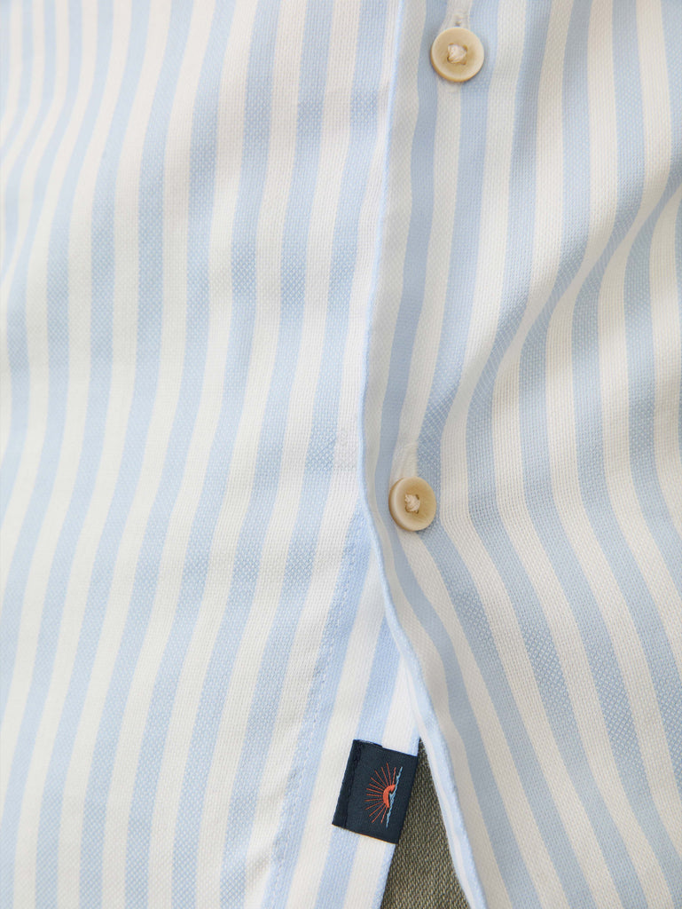 Movement™ Monterrey Shirt - Blue Cape Stripe | Faherty Brand