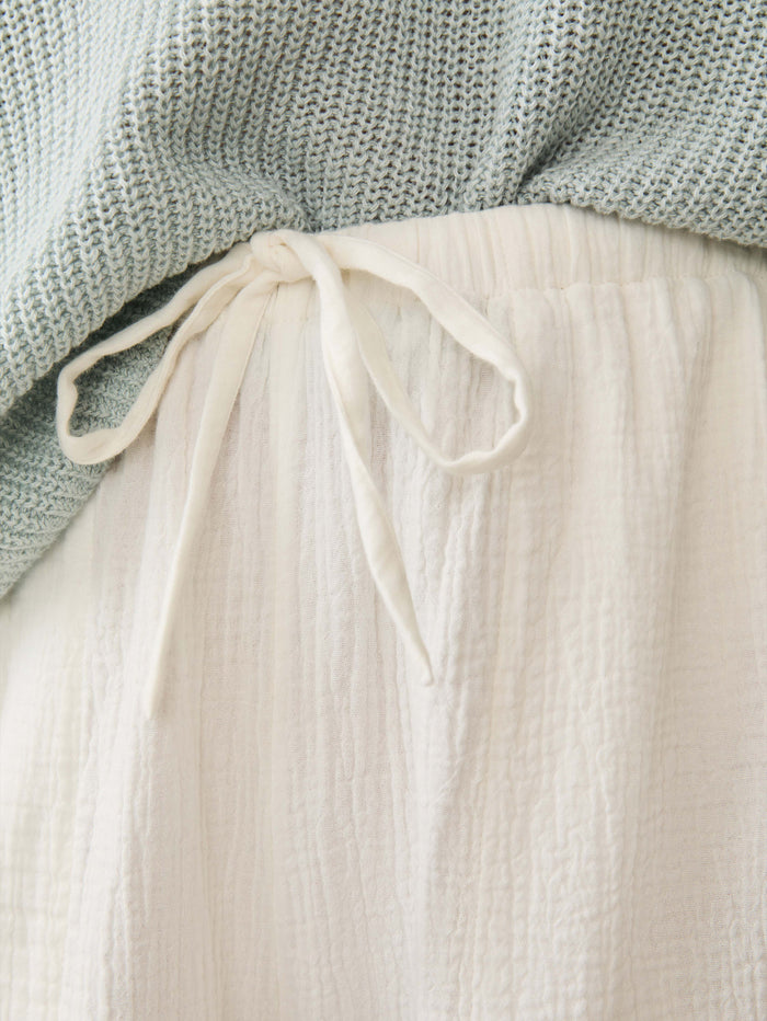 Laidback Gauze Pant - White