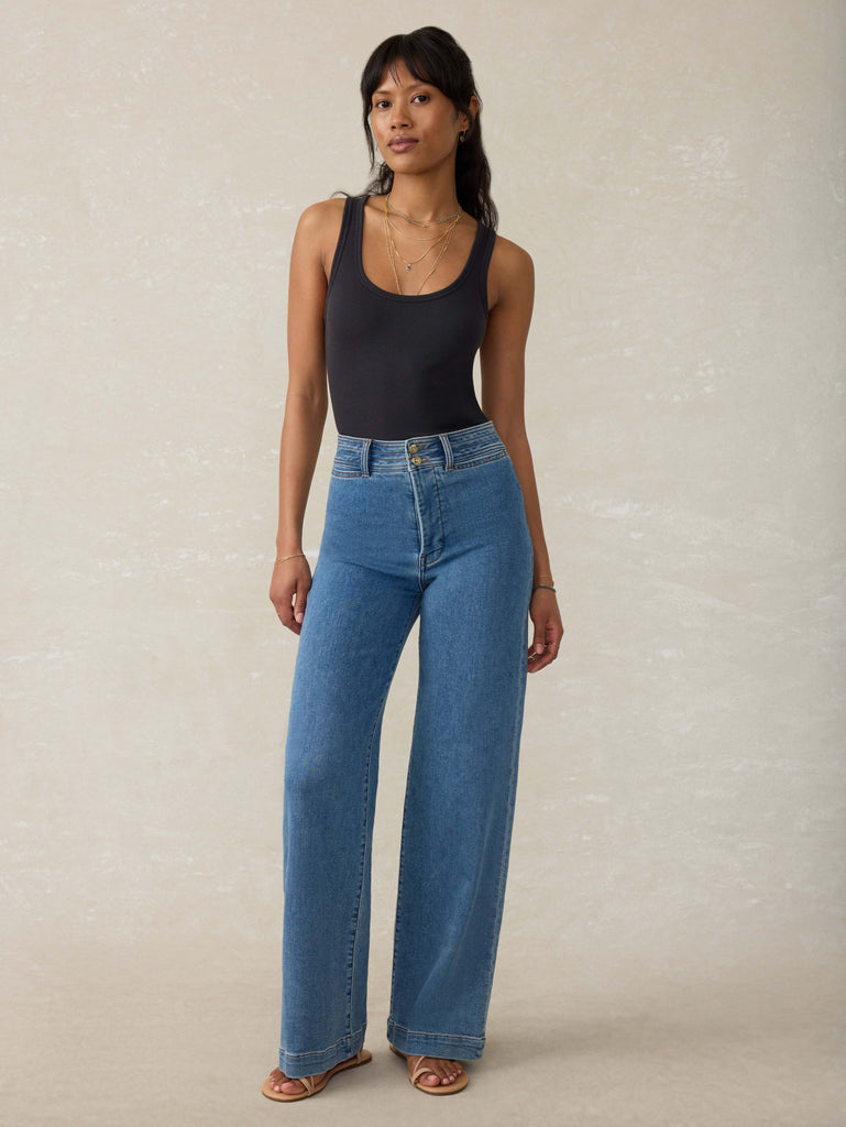 Featherweight Freestyle Tank - Washed Black | Faherty Brand