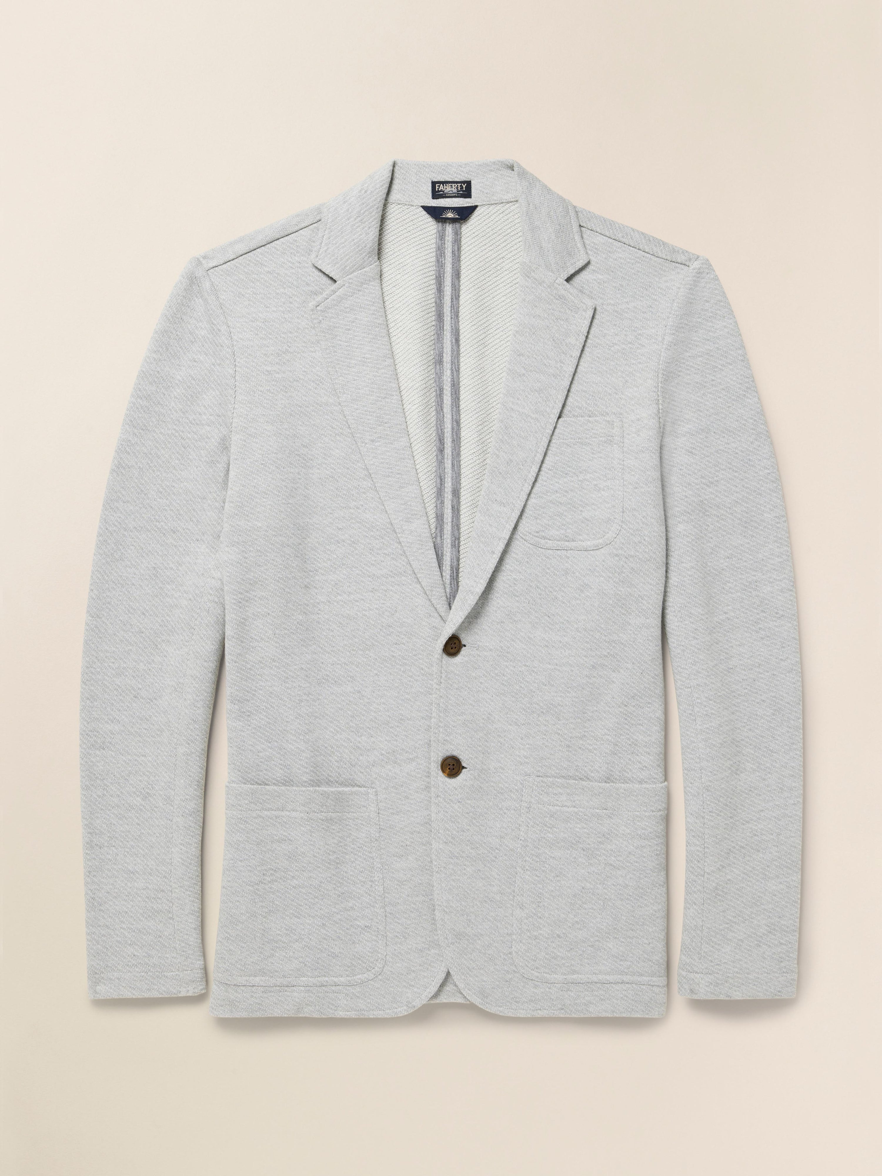 Inlet Knit Blazer - Heather Grey