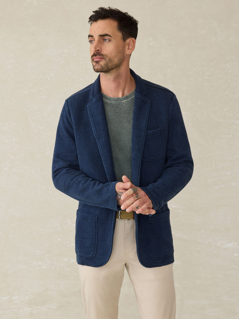 Inlet Knit Blazer (Tall) - Hendricks Indigo Wash | Faherty Brand