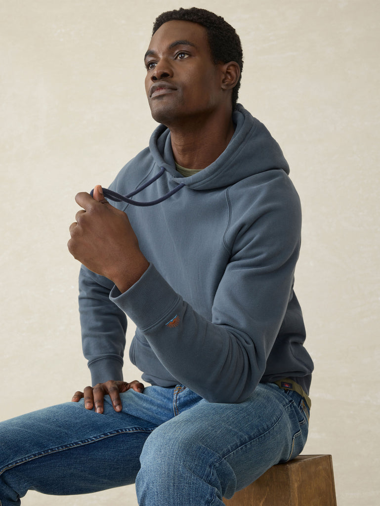 High Standard Fleece Hoodie - Blue Nights | Faherty Brand
