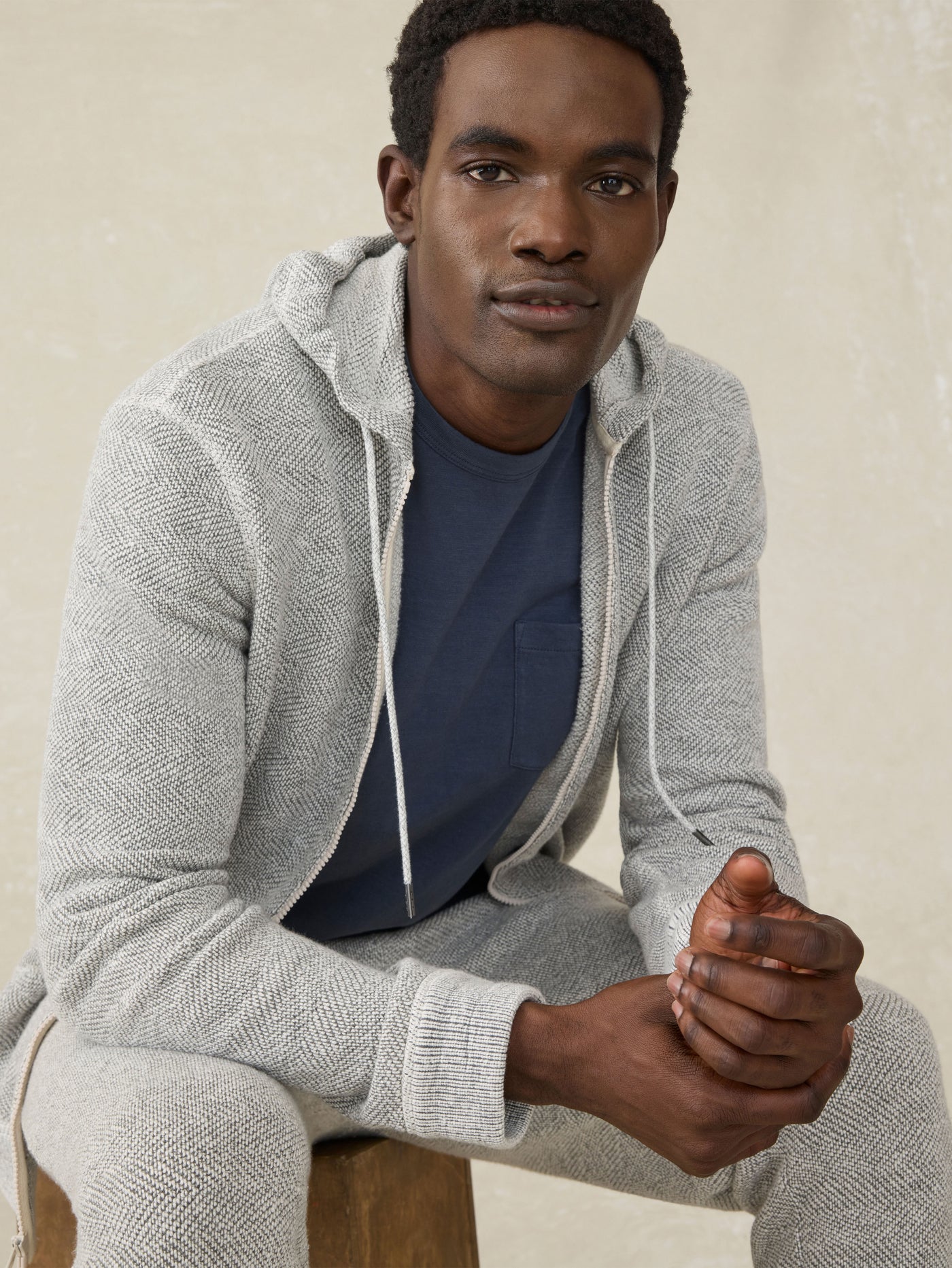 Whitewater Full Zip Hoodie - Grey Shell Loop