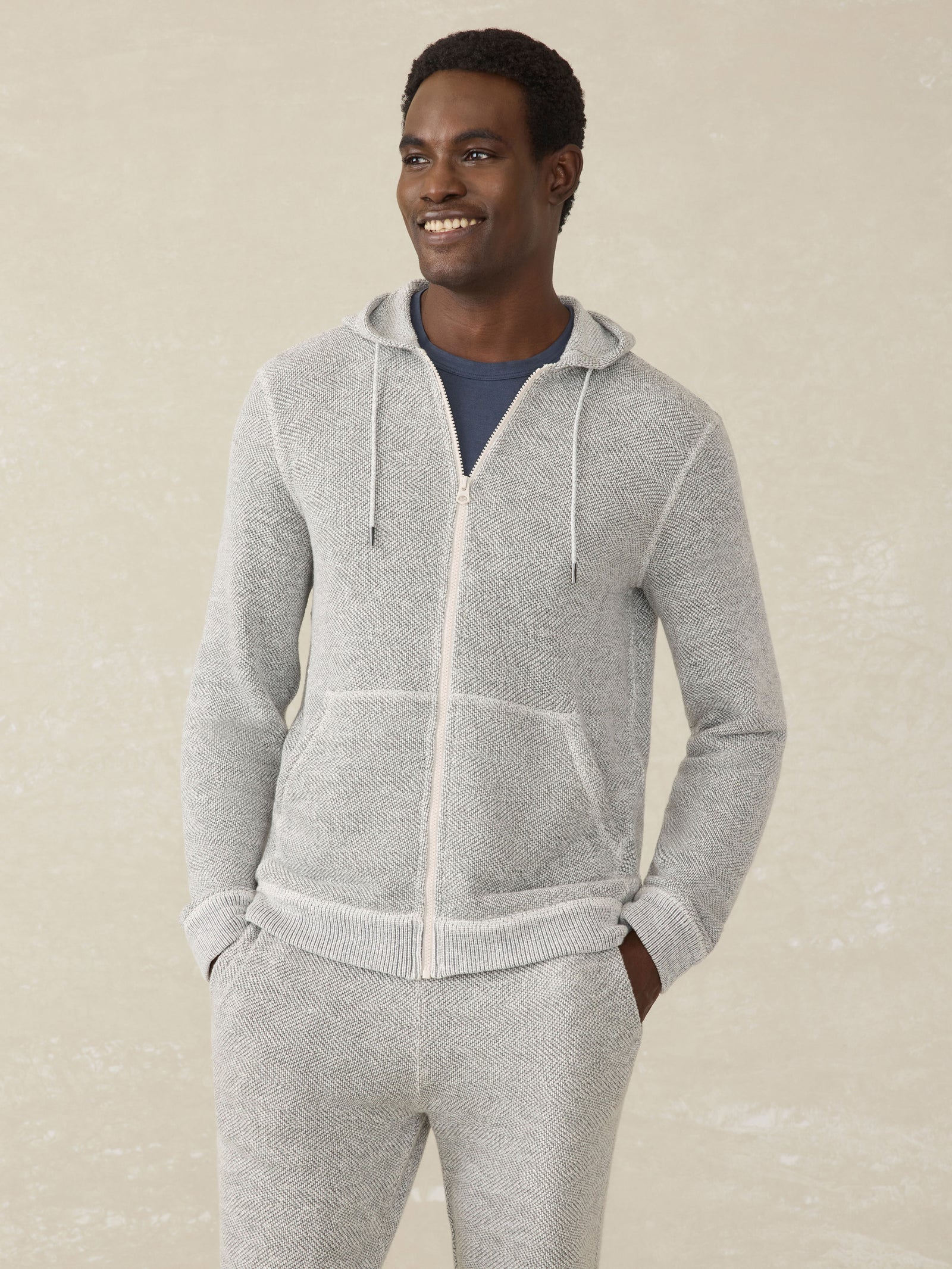 Whitewater Full Zip Hoodie - Grey Shell Loop