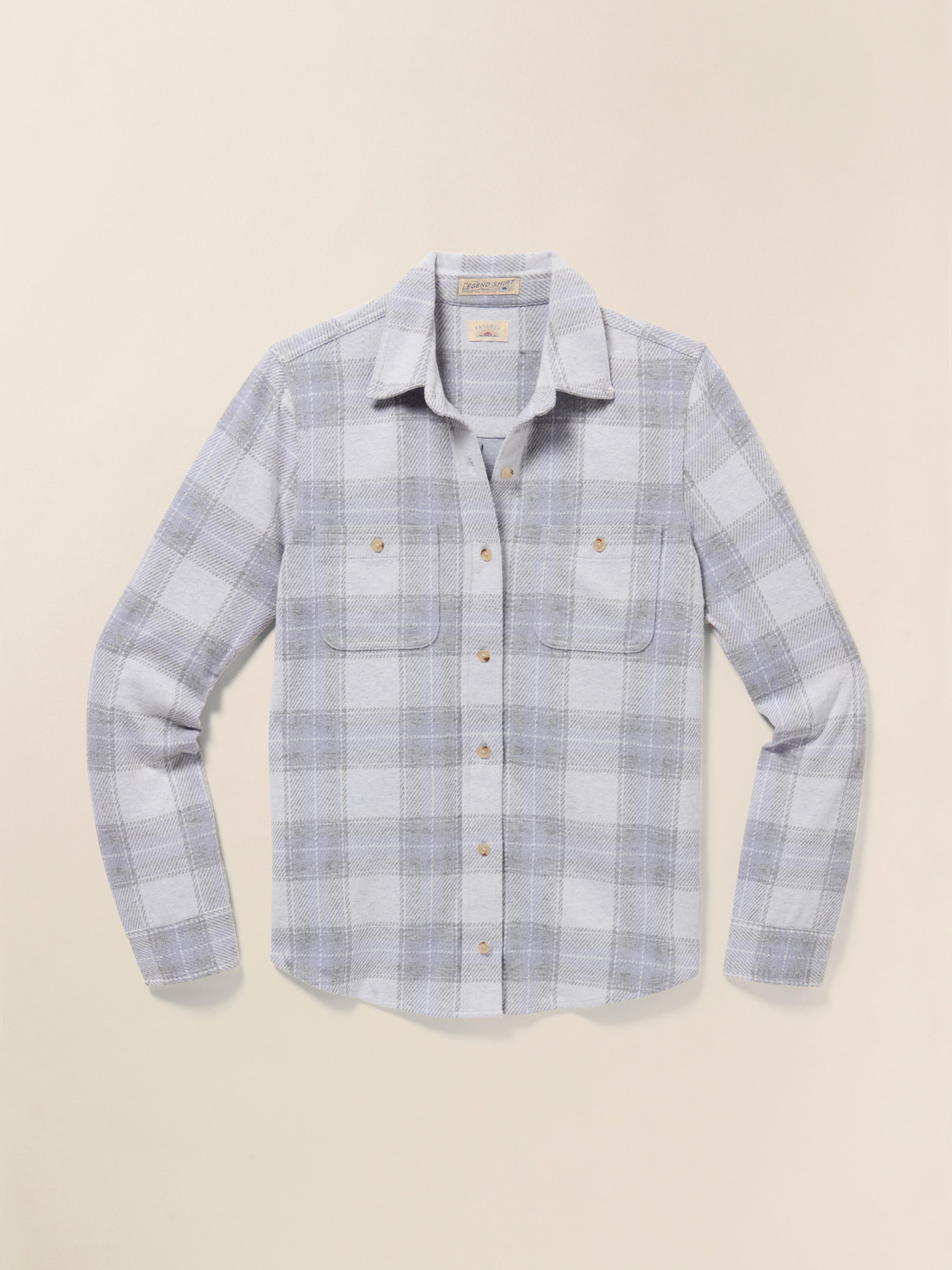 Legend™ Sweater Shirt - Blue Ravine Plaid