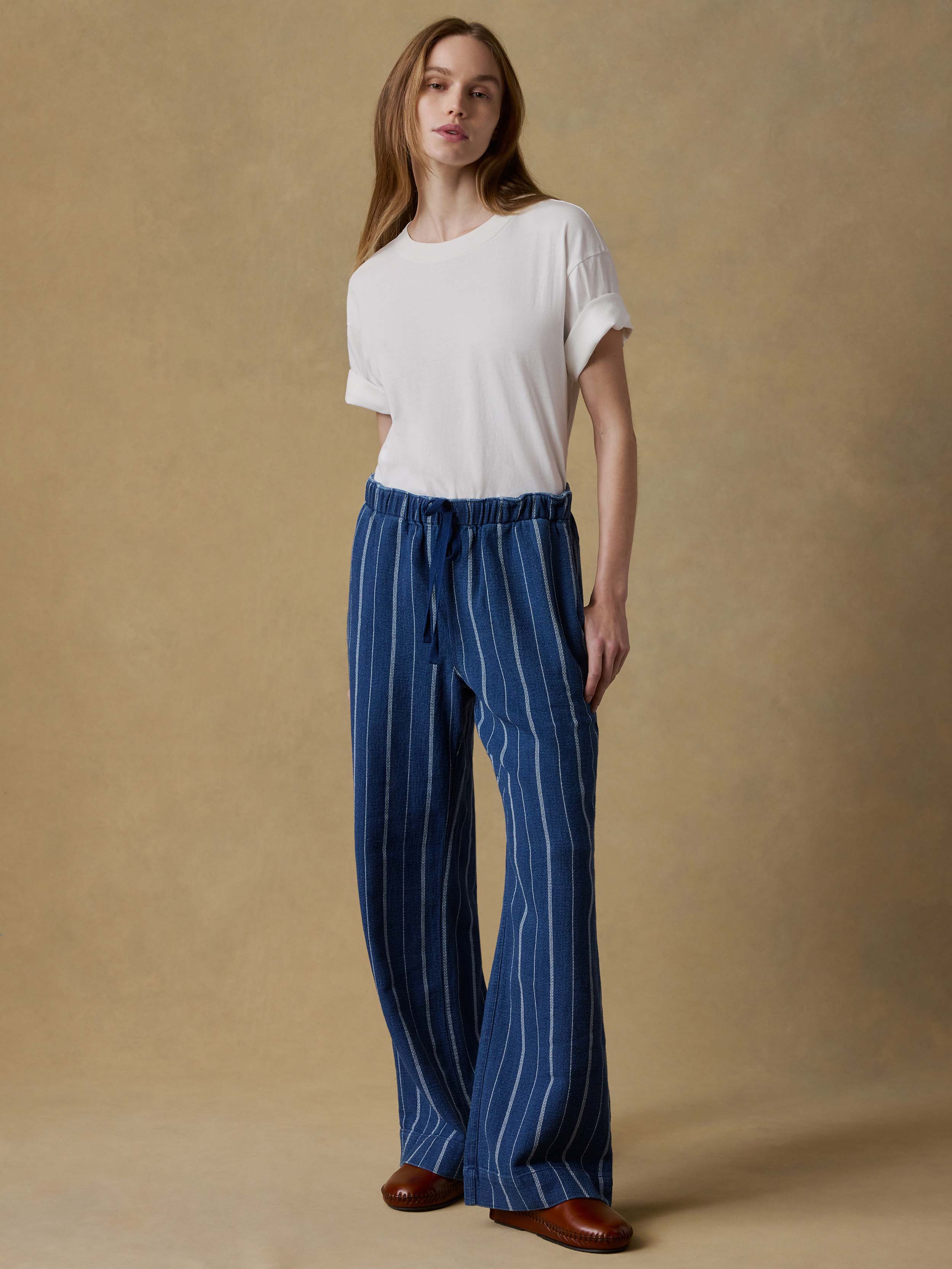 Laidback Island Tide Pant - Indigo Drift Stripe