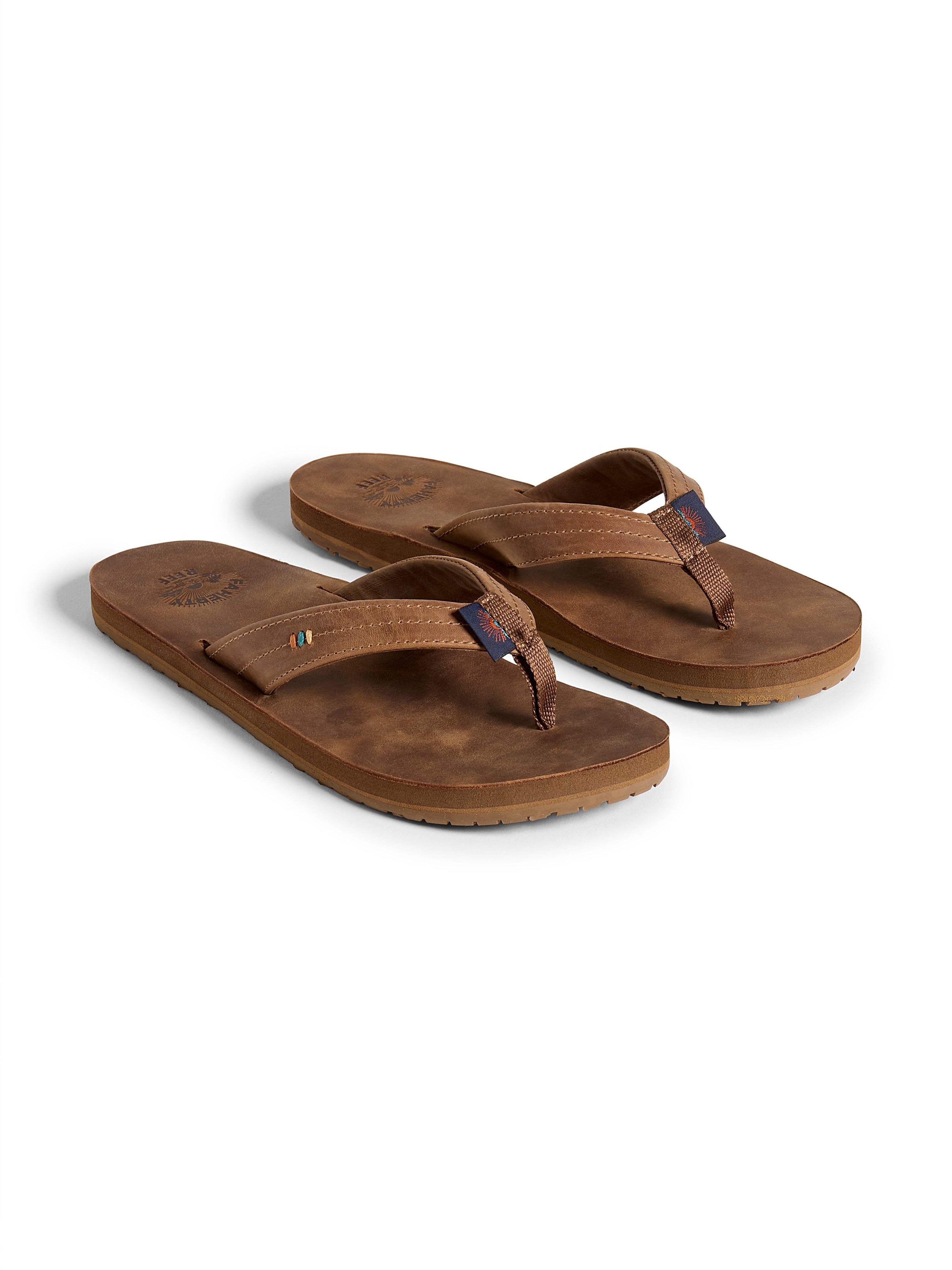Faherty X REEF Women's Drift Away Flip Flop - Dark Brown
