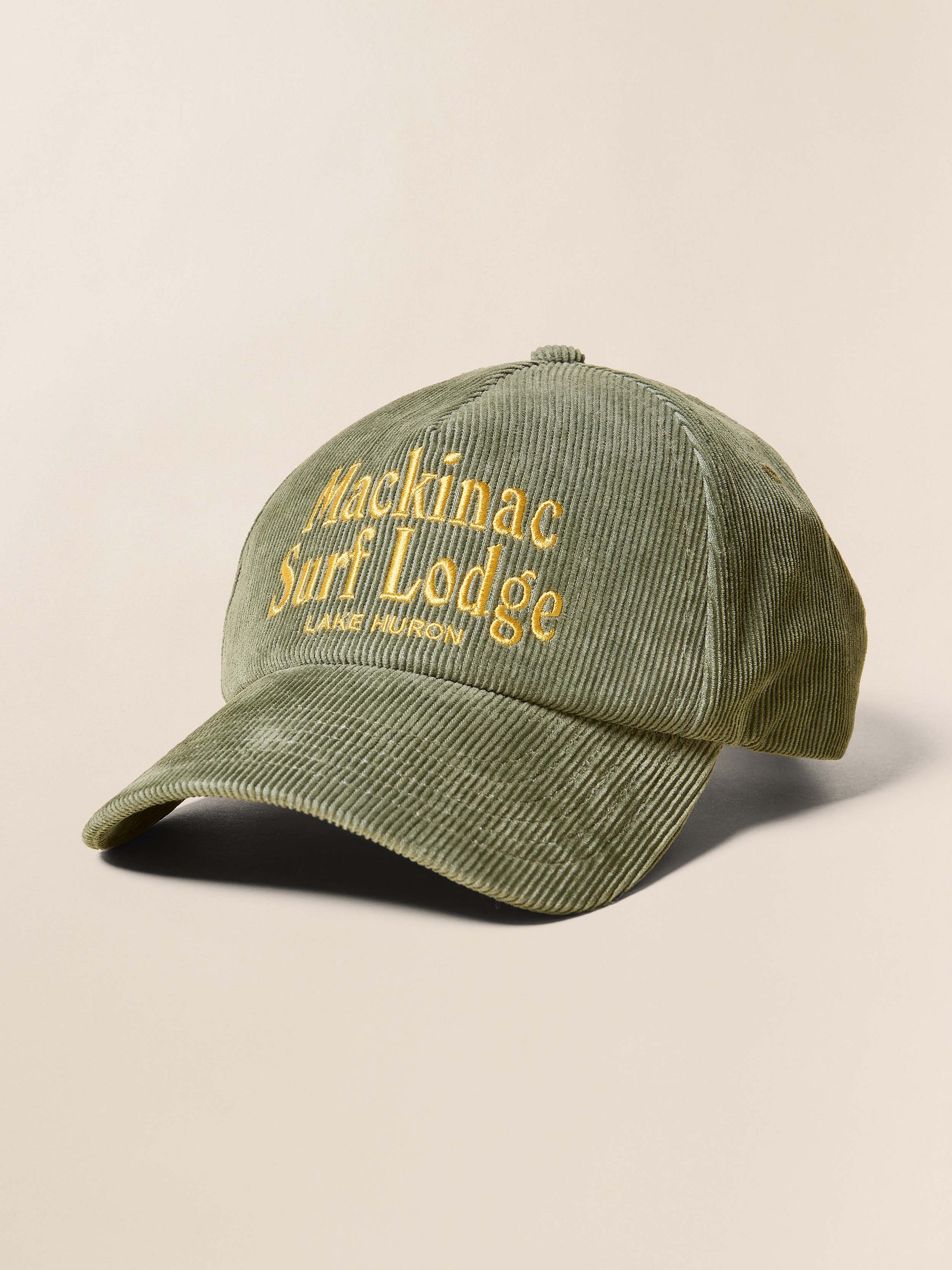 Vintage Cord Baseball Hat - Light Pine
