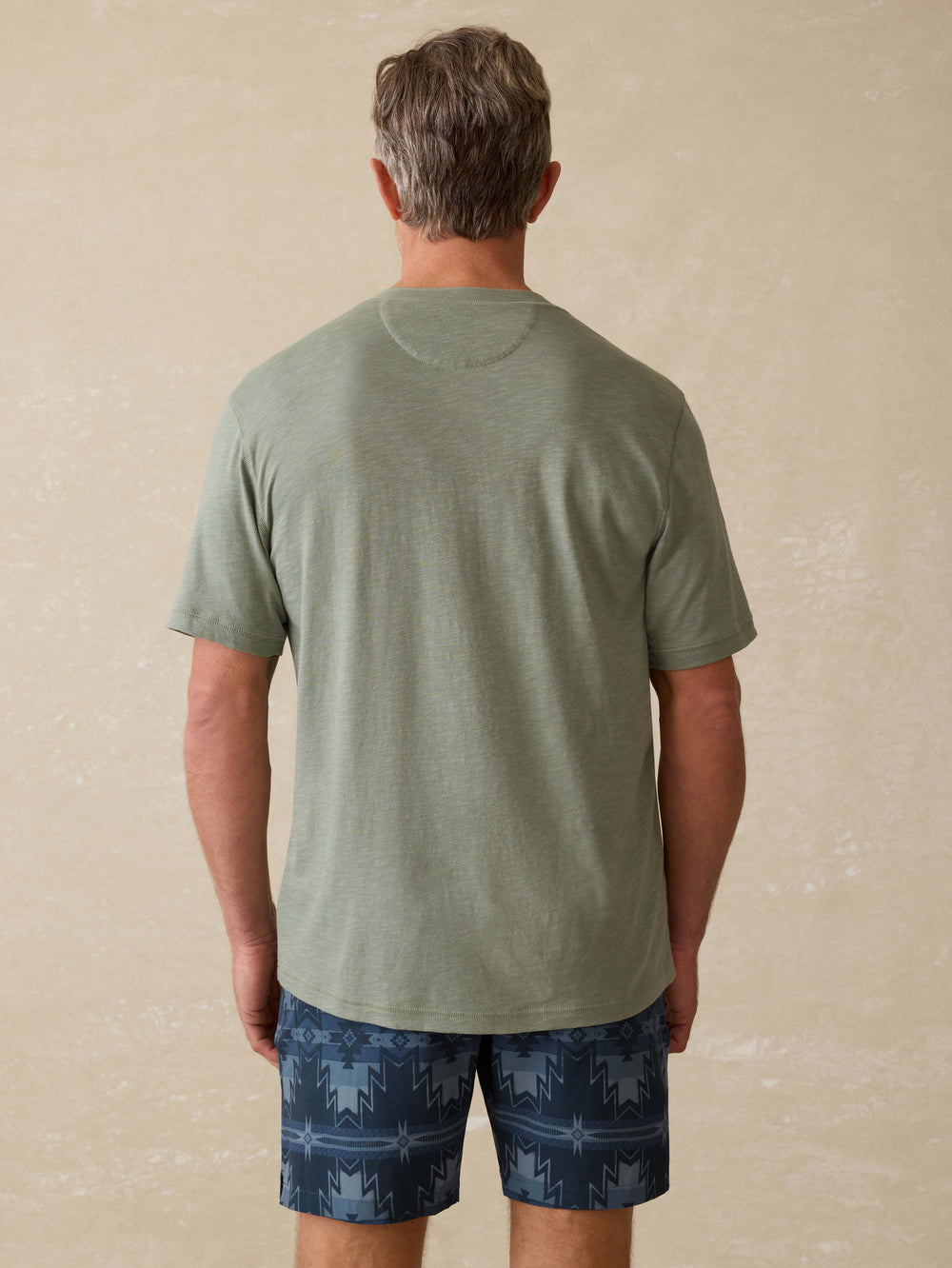 Short-Sleeve Sunwashed Henley - Sage Creek