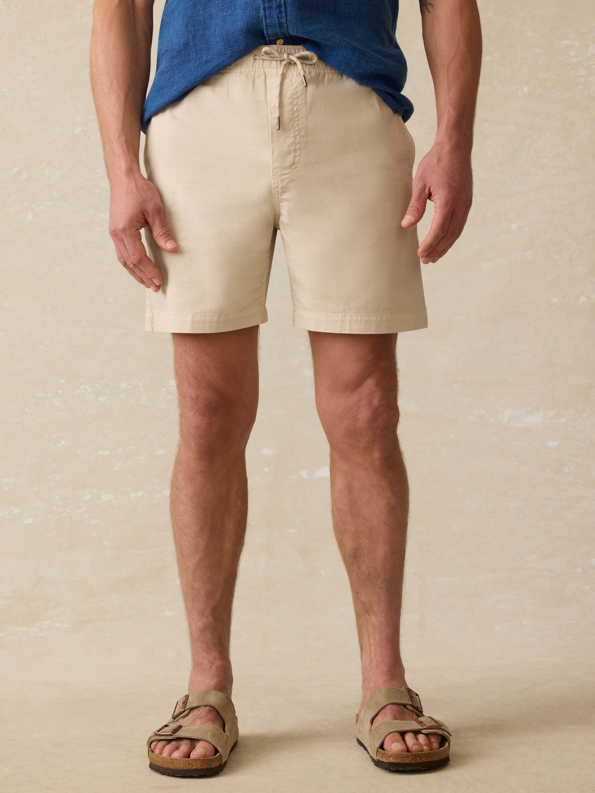 Essential Drawstring Short - Stone