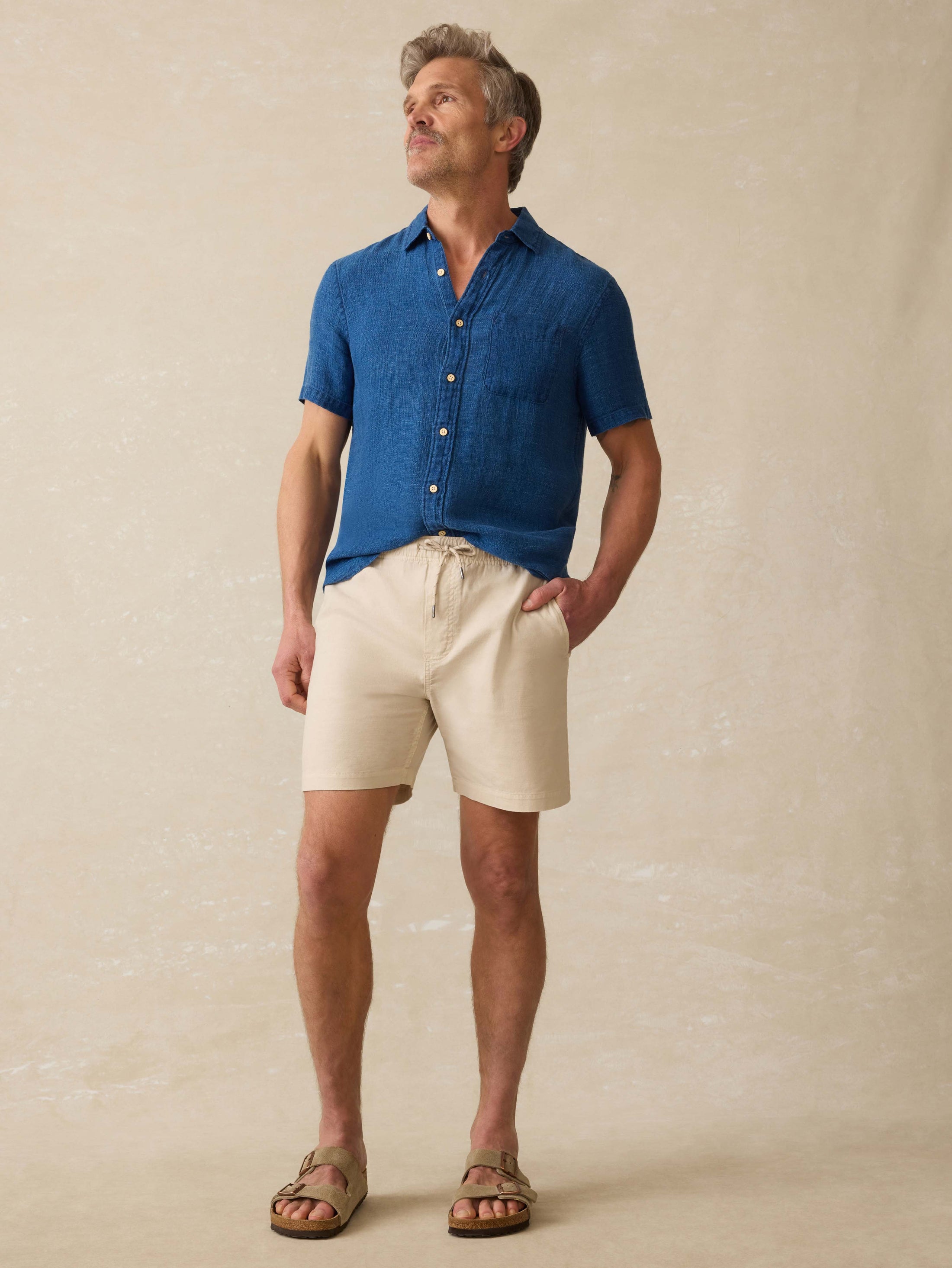 Essential Drawstring Short - Stone