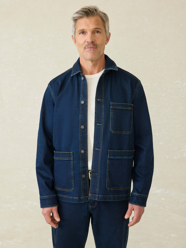 Denim Studio Jacket - Shoreblue Wash | Faherty Brand